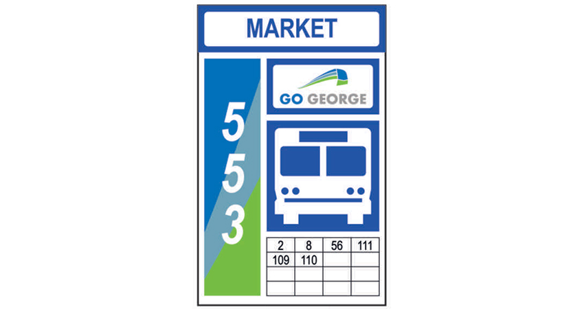 How to read the bus stop signage – GO GEORGE