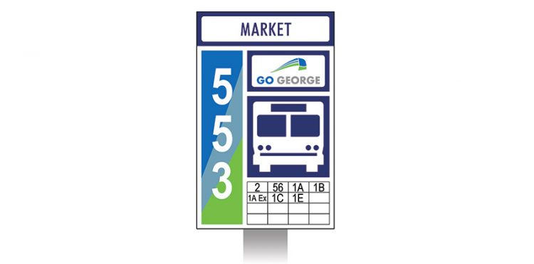 Understand the information on the bus stop sign – GO GEORGE