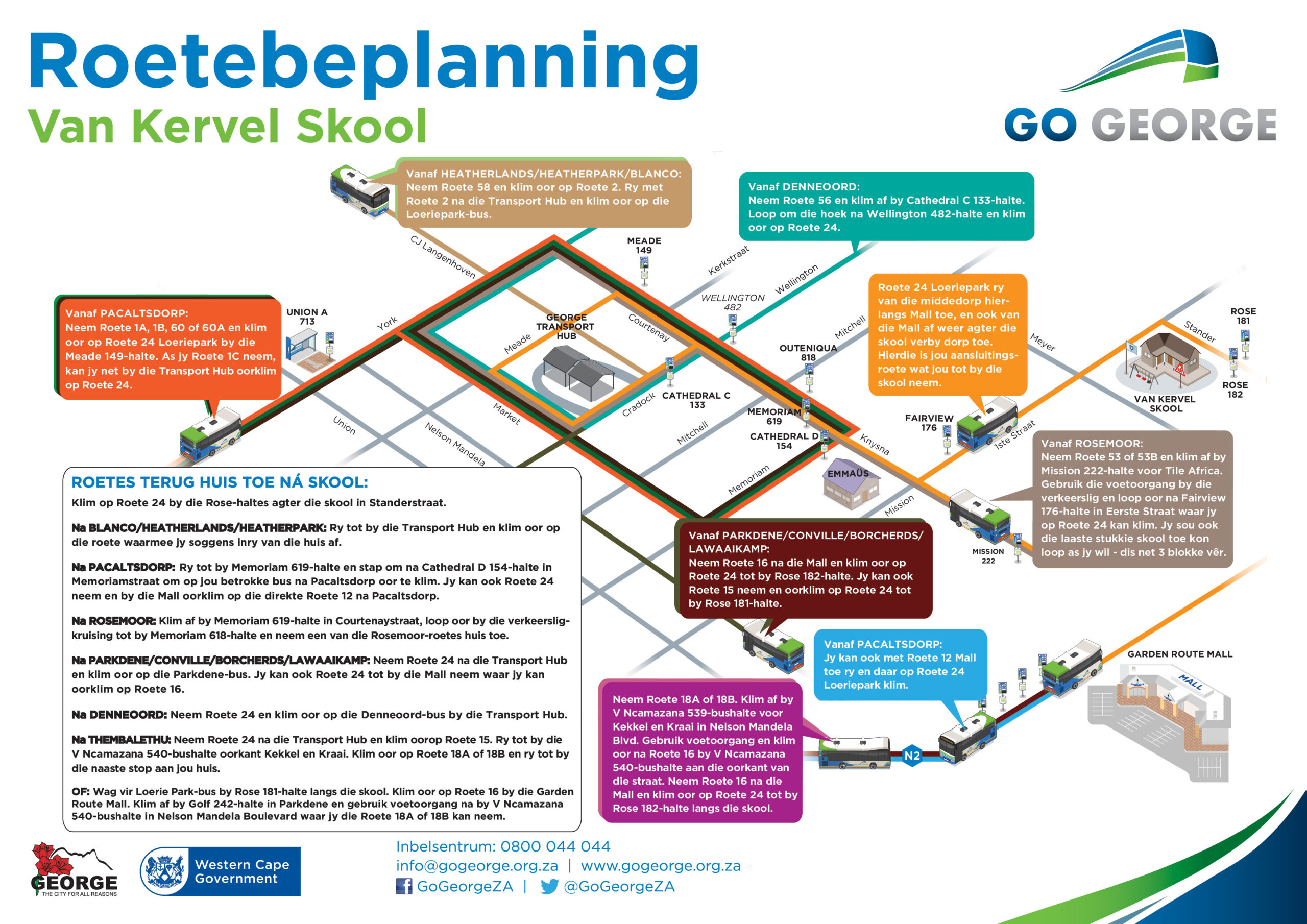 School routes – Go George